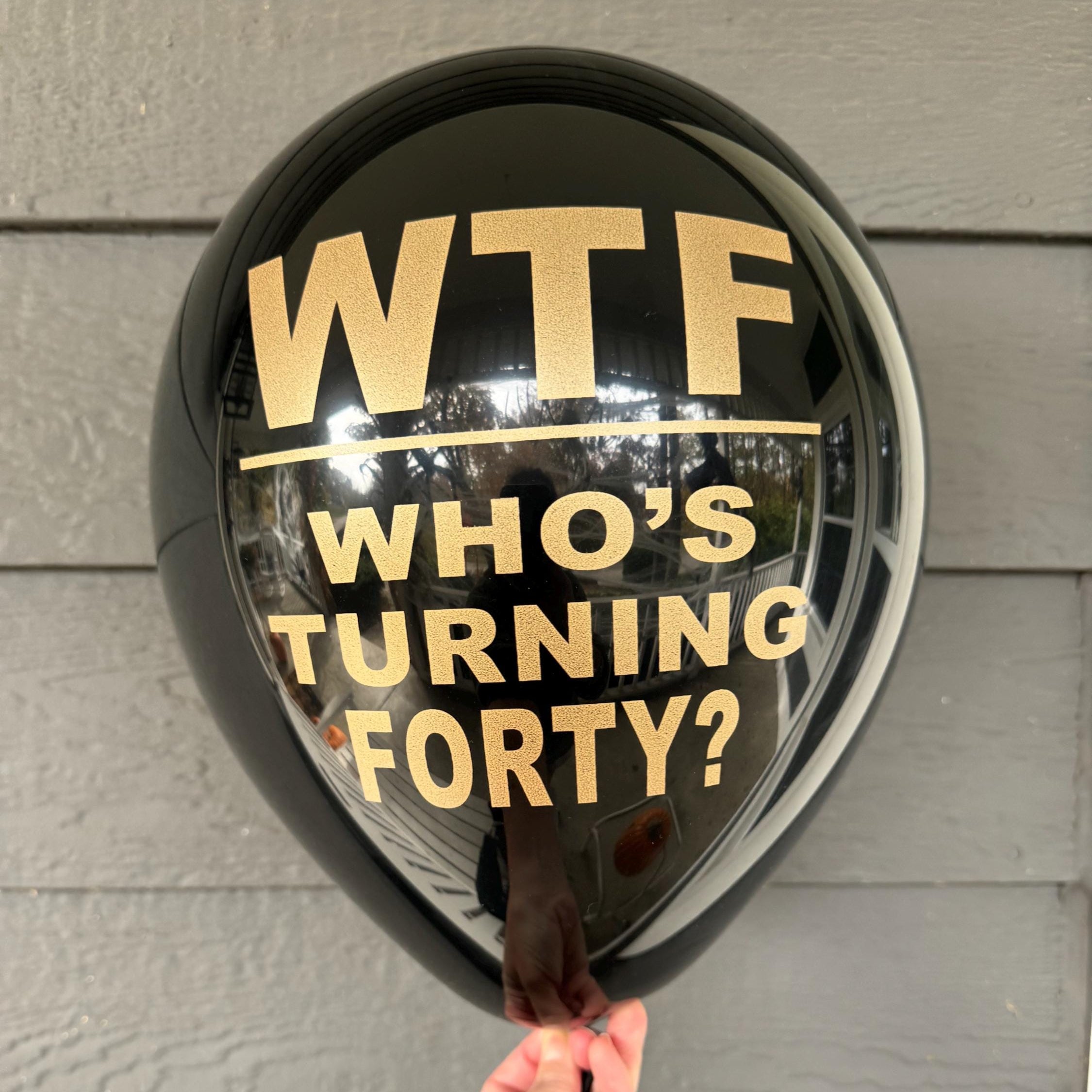 WTF Who's Turning Forty? Balloons – Fun 40th Birthday Party Decor ...