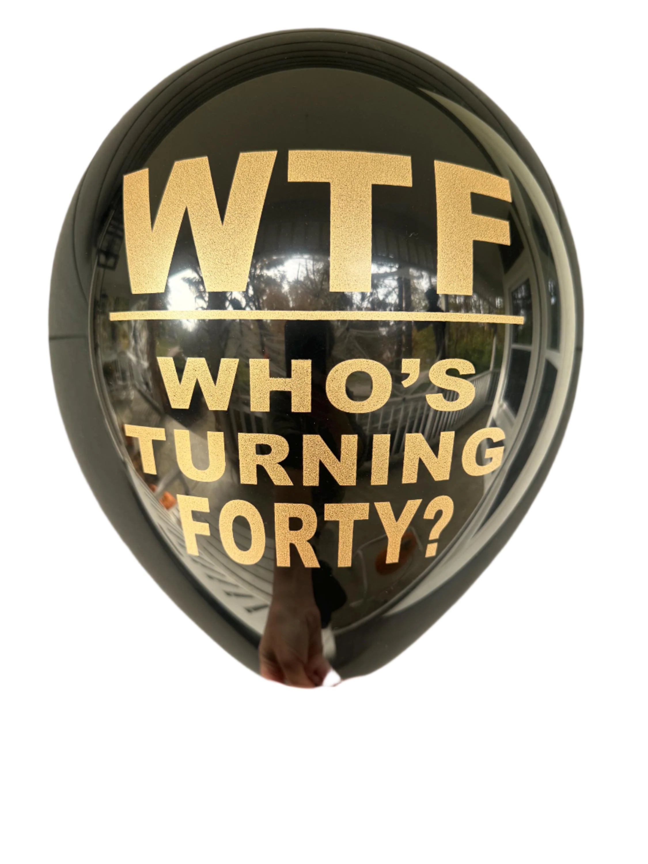 WTF Who's Turning Forty? Balloons – Fun 40th Birthday Party Decor ...