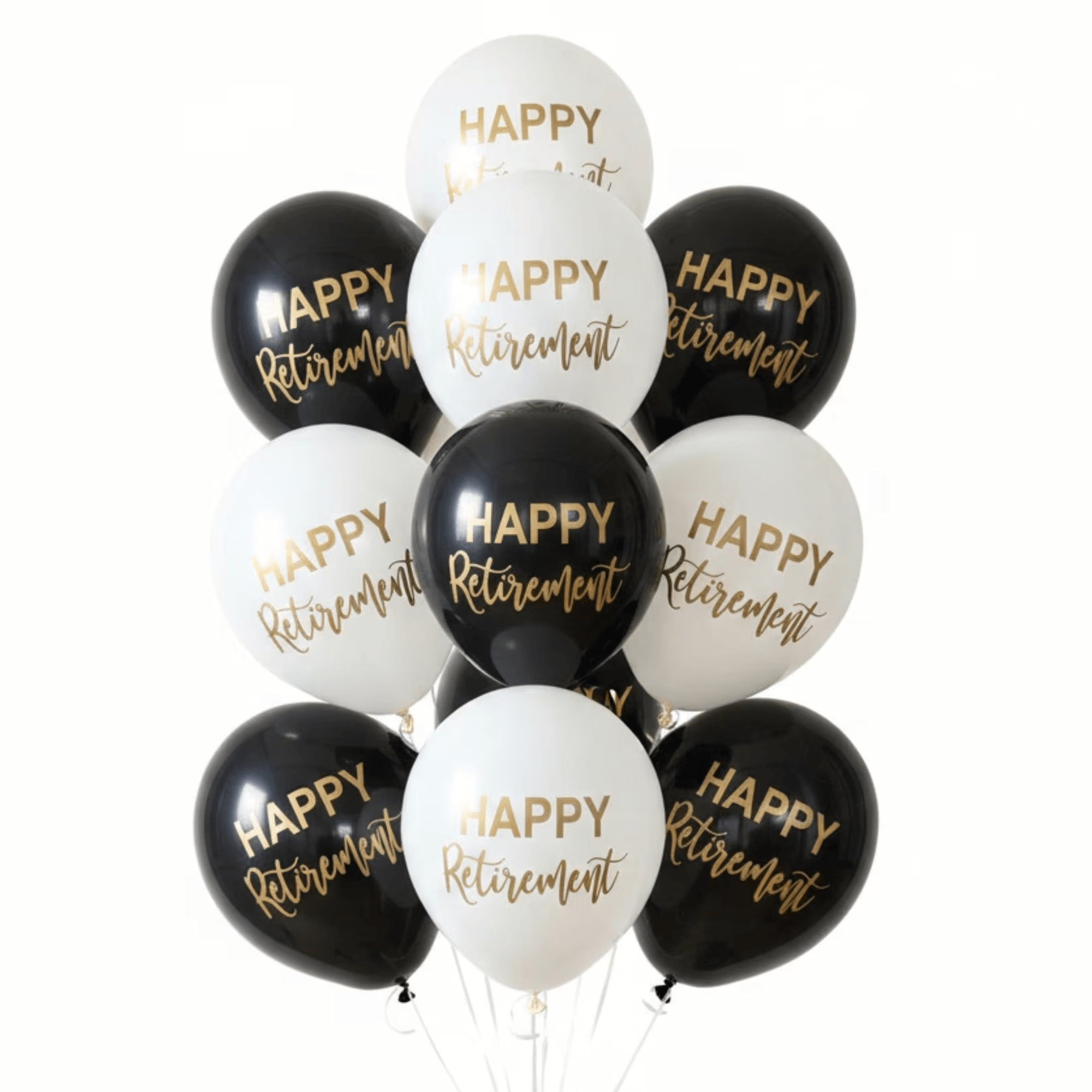 Happy Retirement Balloons Party Decor – White Rabbits Design